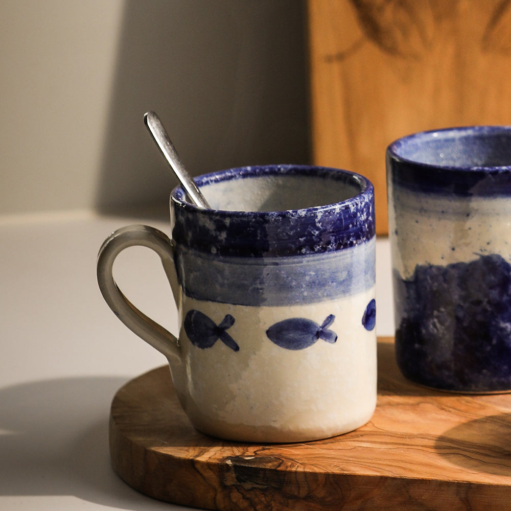 Handmade Fish Ceramic Mug | Selbrae House