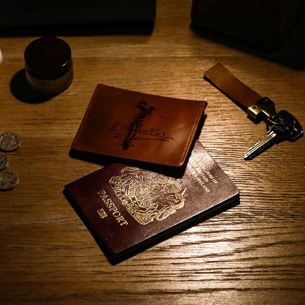 Golf Leather Card Wallet | Selbrae House