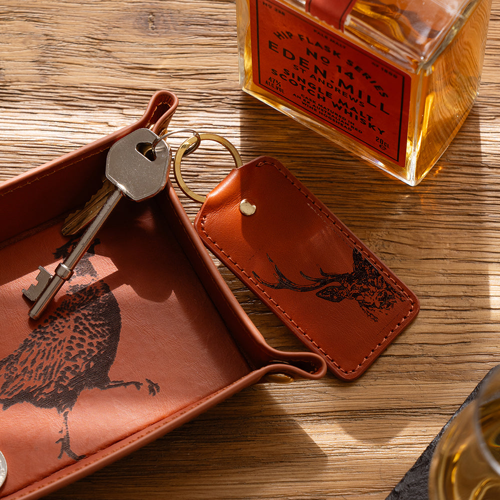 Stag Leather Keyring | Selbrae House